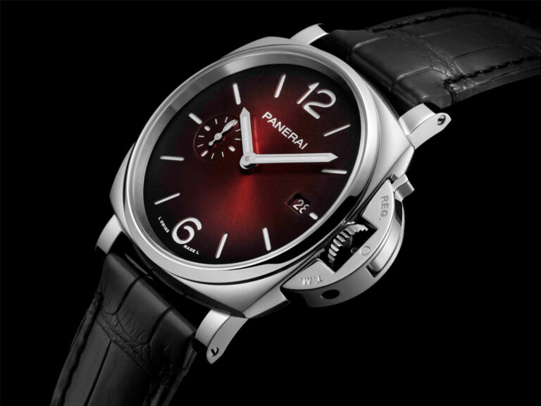Panerai Luminor Due PAM01424 com mostrador burgundy - Espiral do Tempo